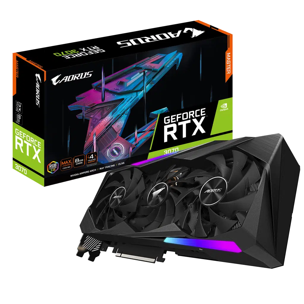 AORUS RTX 3070 MASTER 8G GDDR6X - UltraConfig.com
