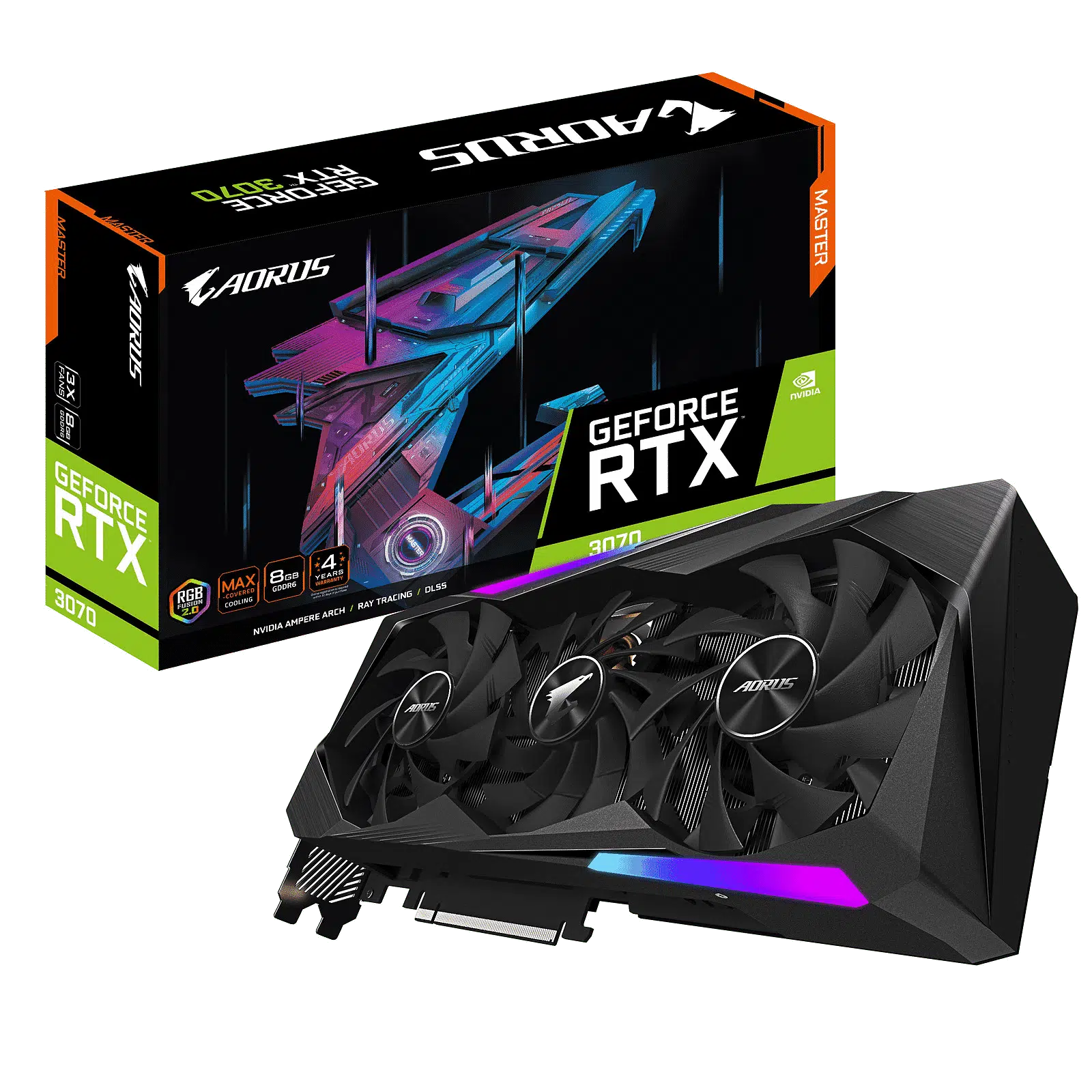 AORUS RTX 3070 MASTER 8G GDDR6X - UltraConfig.com
